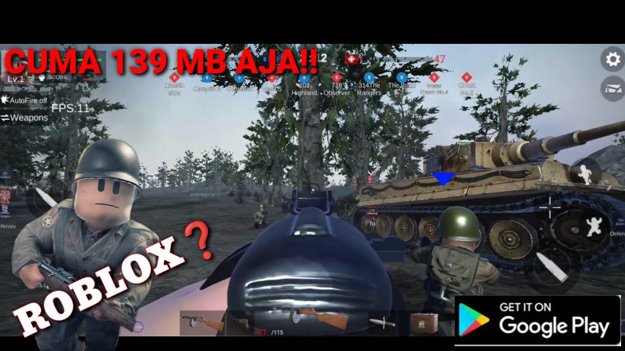 ROBLOX??dengan sensasi gameplay ala battleroyal || ardennes fury:ww2 ...