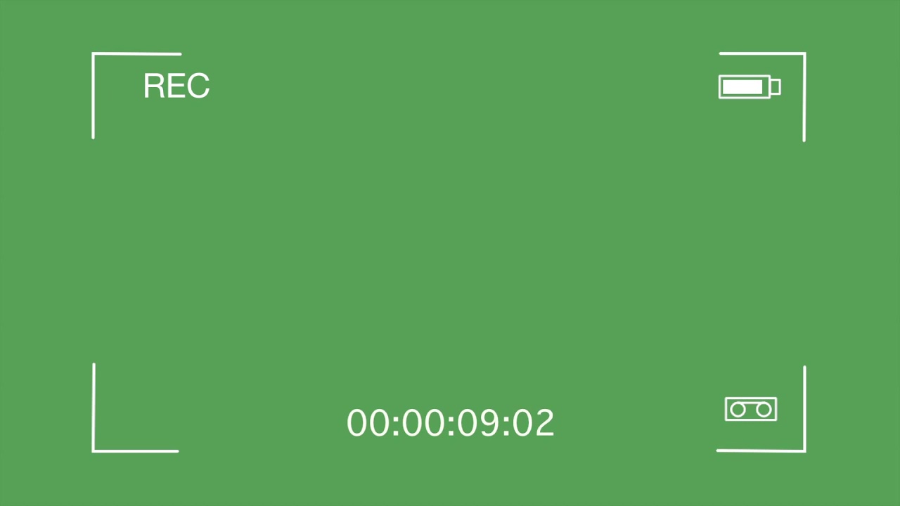 Efecto de rec grabando en pantalla verde - YouTube