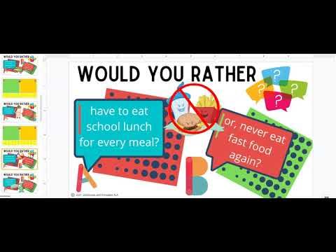 Setting Up Google Slides For WOULD YOU RATHER? - YouTube