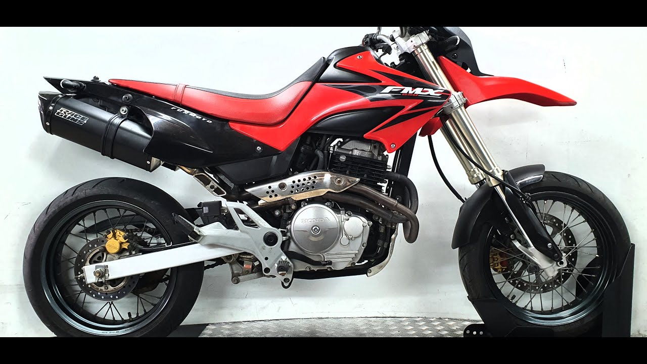 Race Guns Exhausts Honda FMX 650 - YouTube