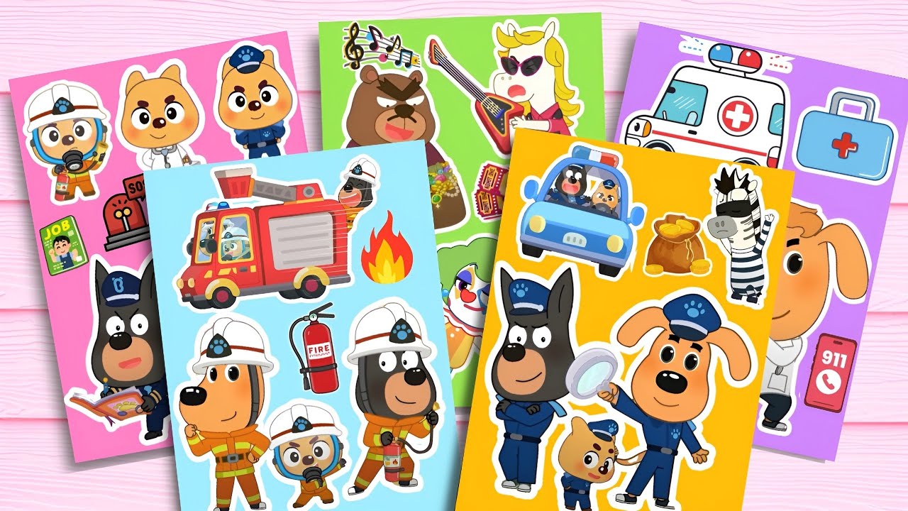 🐶 sheriff labrador sticker toy / sheriff labrador cartoon | Sheriff ...