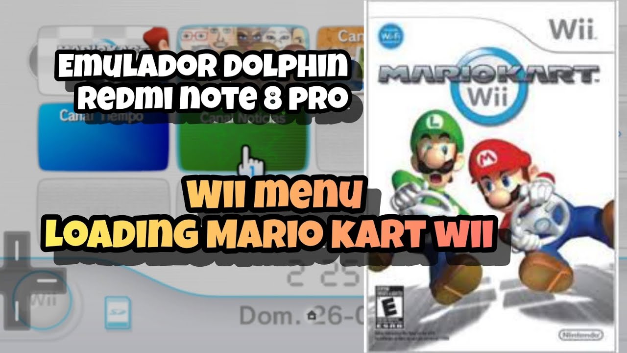 Wii Menu Loading Mario Kart Wii in Emulator Dolphin (Android) 2024 ...