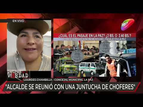 Concejo Municipal no permitirá incremento de pasajes, “pasaje se mantiene en bs. 2 y bs. 1.50”La pr