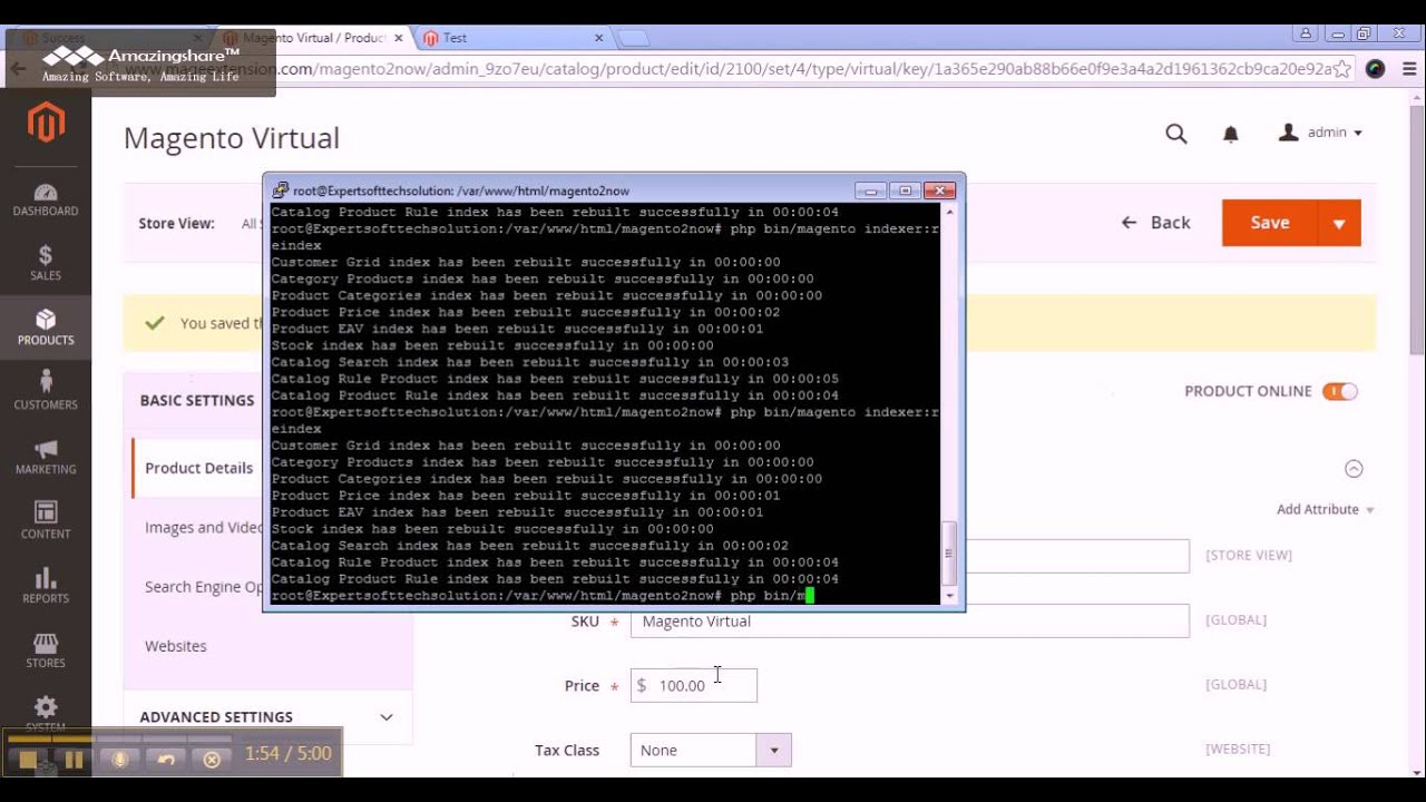 How To Create The Virtual Product In Magento 2 Youtube