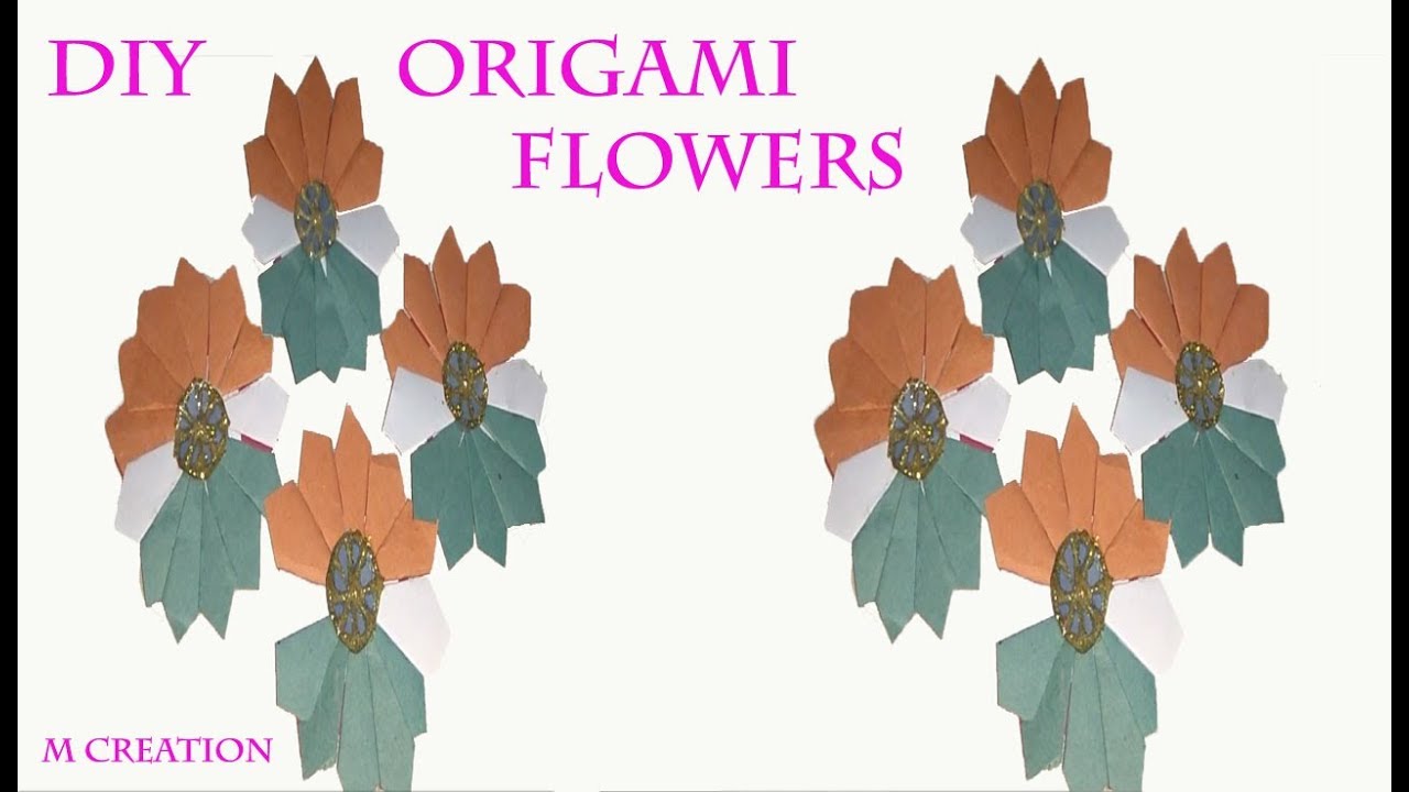 how to make paper flower/independence day craft - YouTube