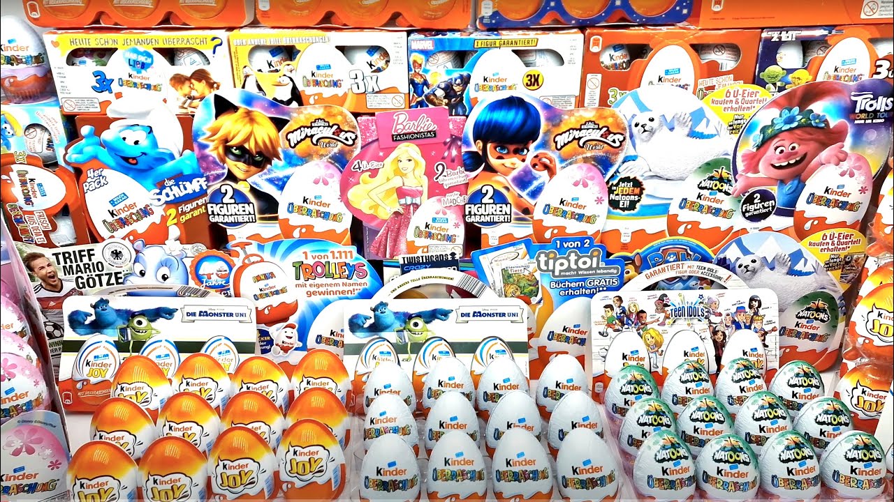 Kinder Surprise Eggs - Random unpacking of eggs! Applaydu, natoons, joy ...