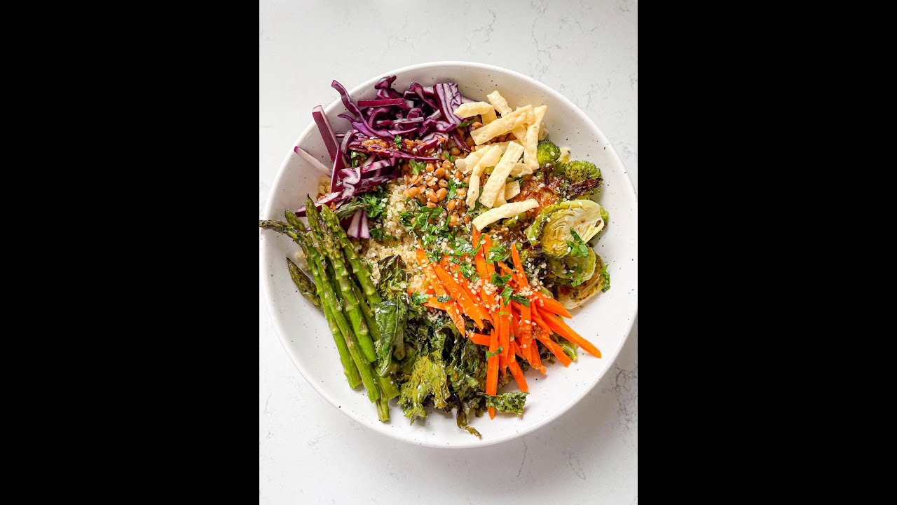 Sesame Quinoa and Lentil Power Bowl Recipe - YouTube