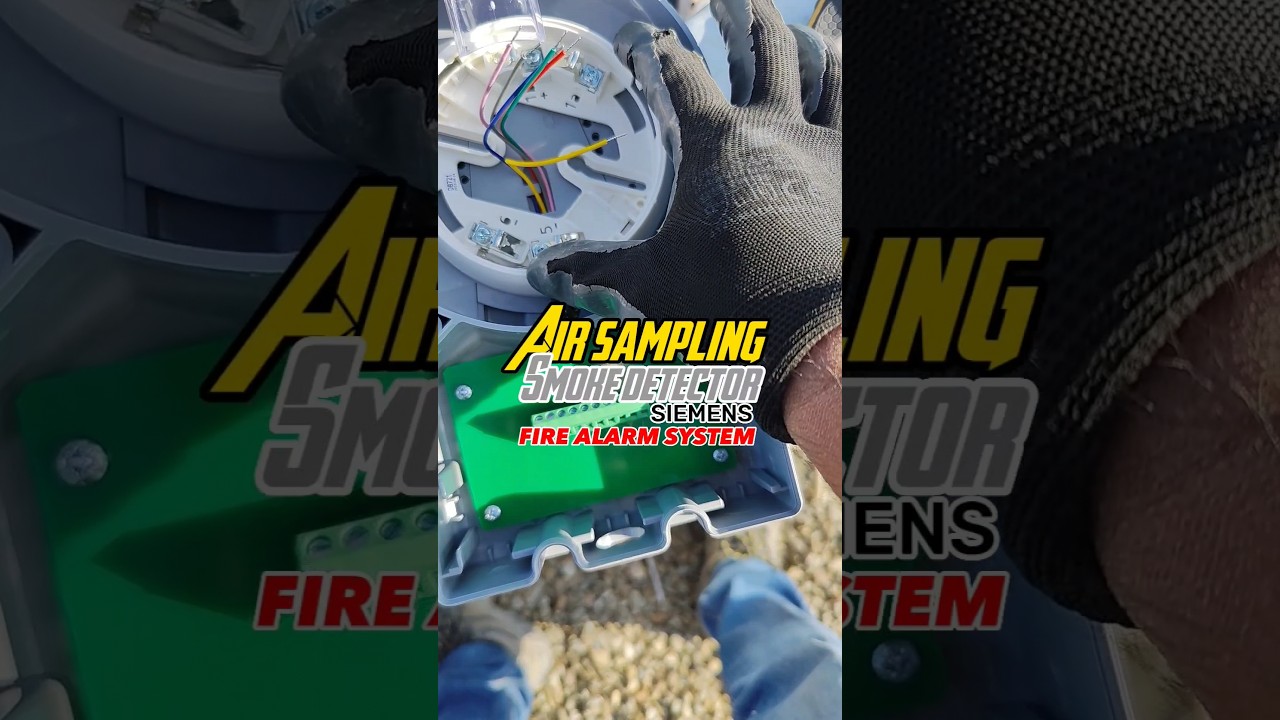 air sampling smoke detector #siemens #firealarm #reels #shorts #technician #howto #tips #info ...