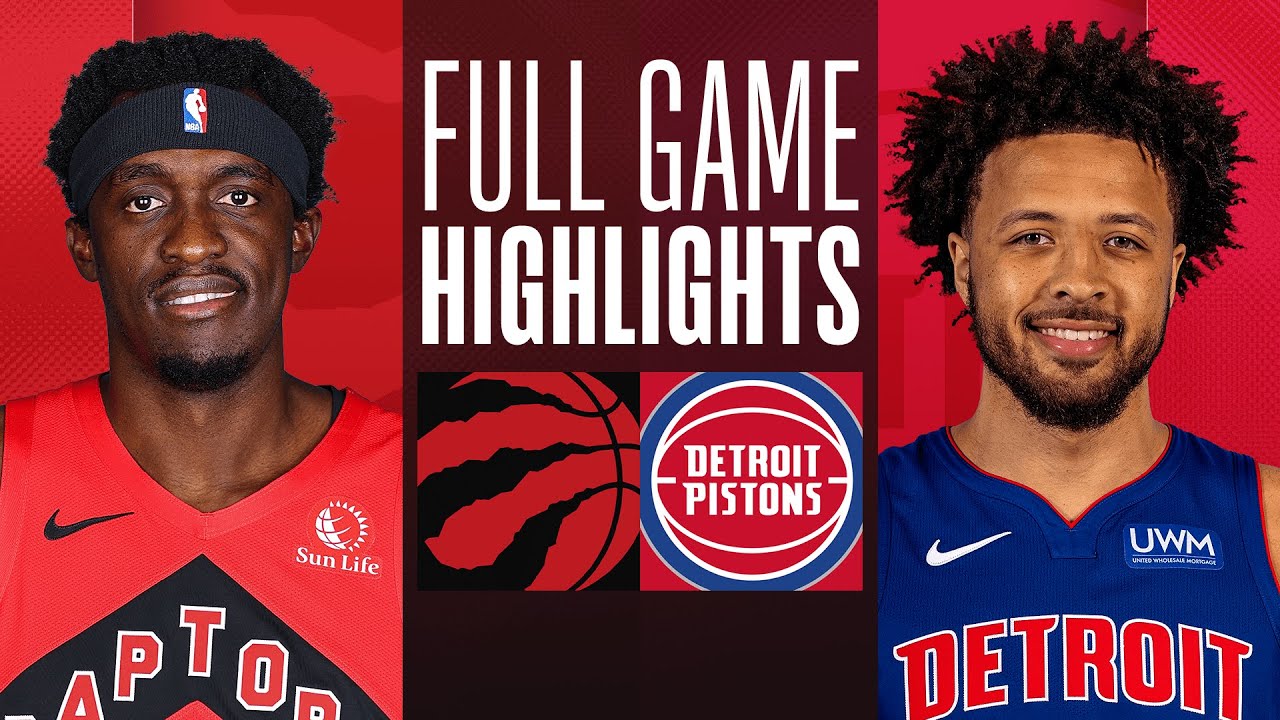 RAPTORS at PISTONS | FULL GAME HIGHLIGHTS | December 30, 2023 - YouTube