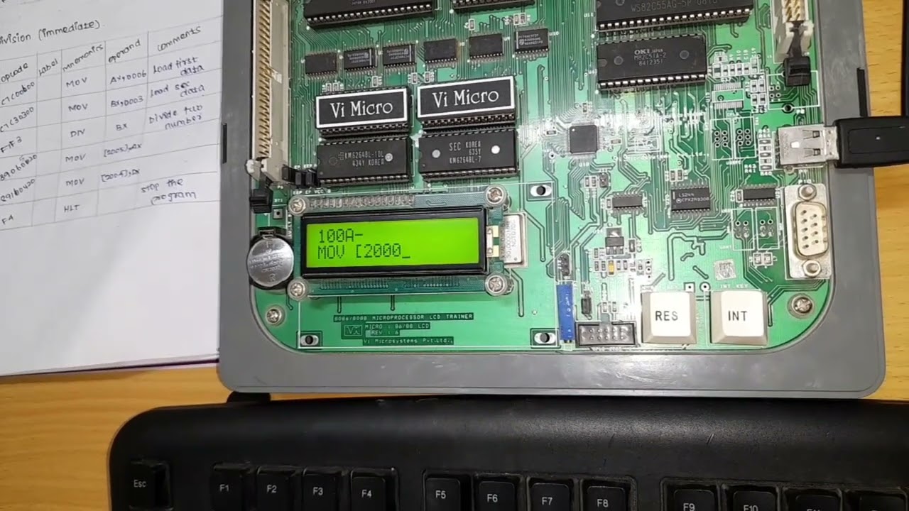 16bit Multiplication Program using 8086 Microprocessor Trainer Kit ... 16bit Multiplication Program using 8086 Microprocessor Trainer Kit ...