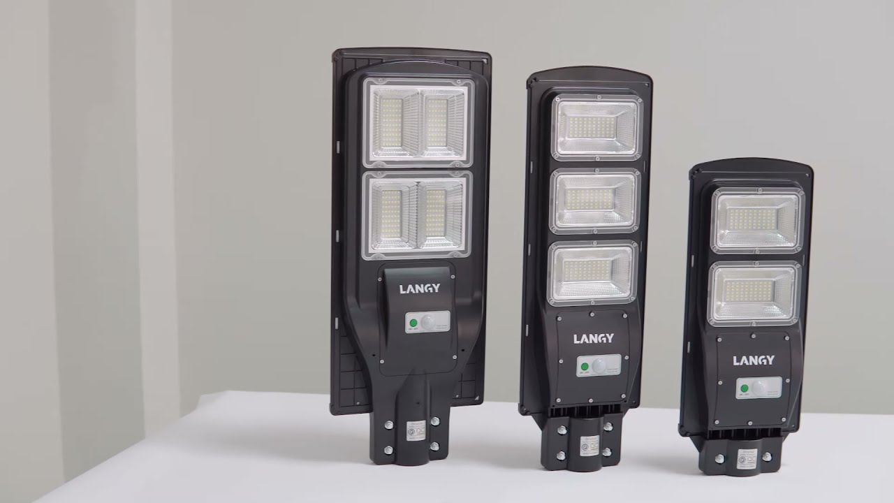 Langy all in one solar street light-ES04 series - YouTube