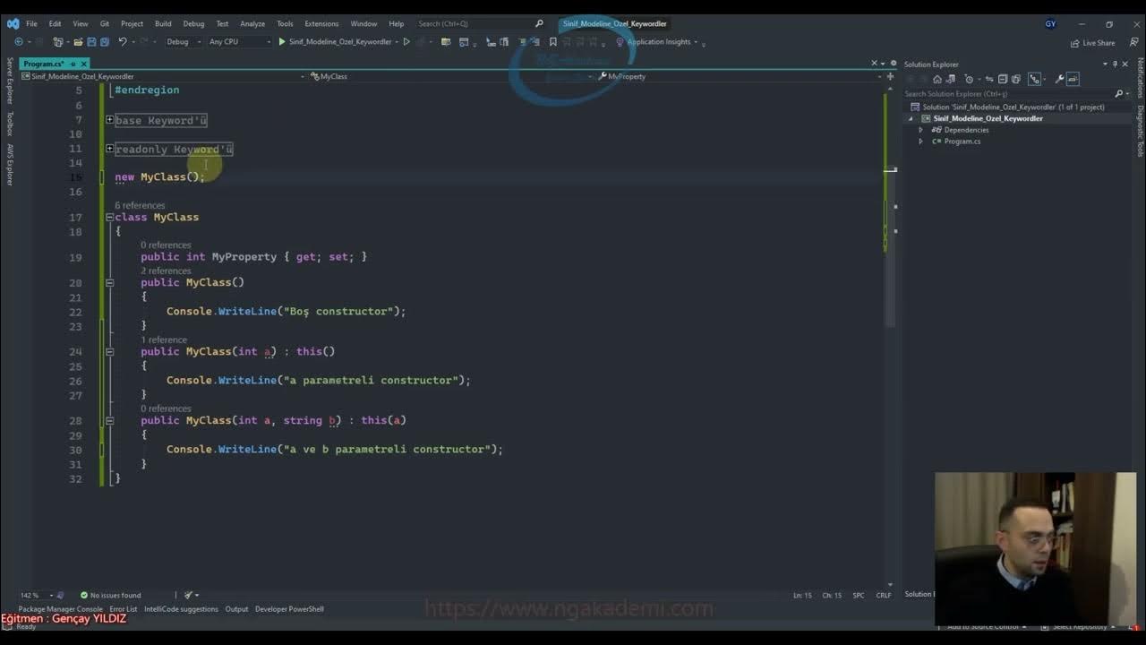 Nesne Tabanlı Programlama #23 - Sınıf Modeline Özel Keyword'ler | this ...