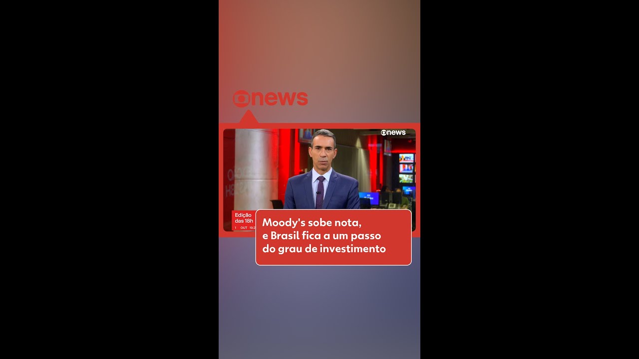 Moody's eleva nota de crédito do Brasil de Ba2 para Ba1, com ...