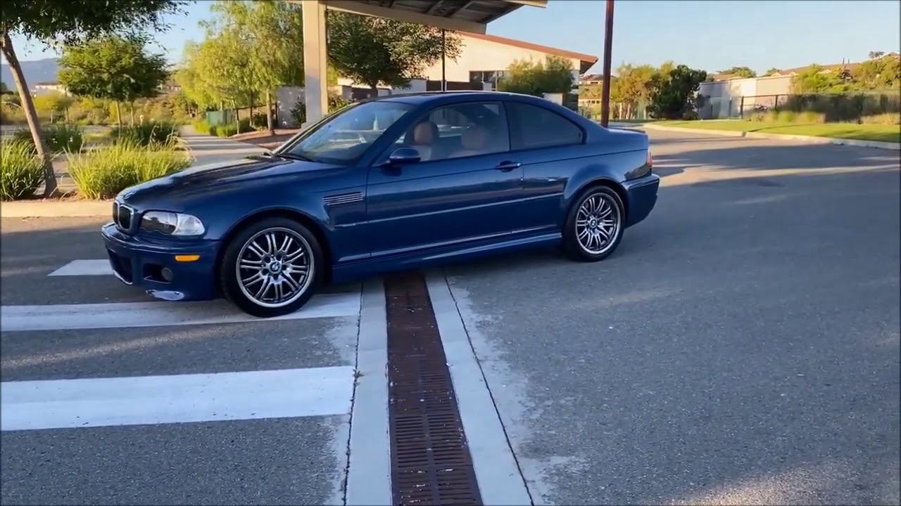 topaz blue E46 M3 distance walk around - YouTube