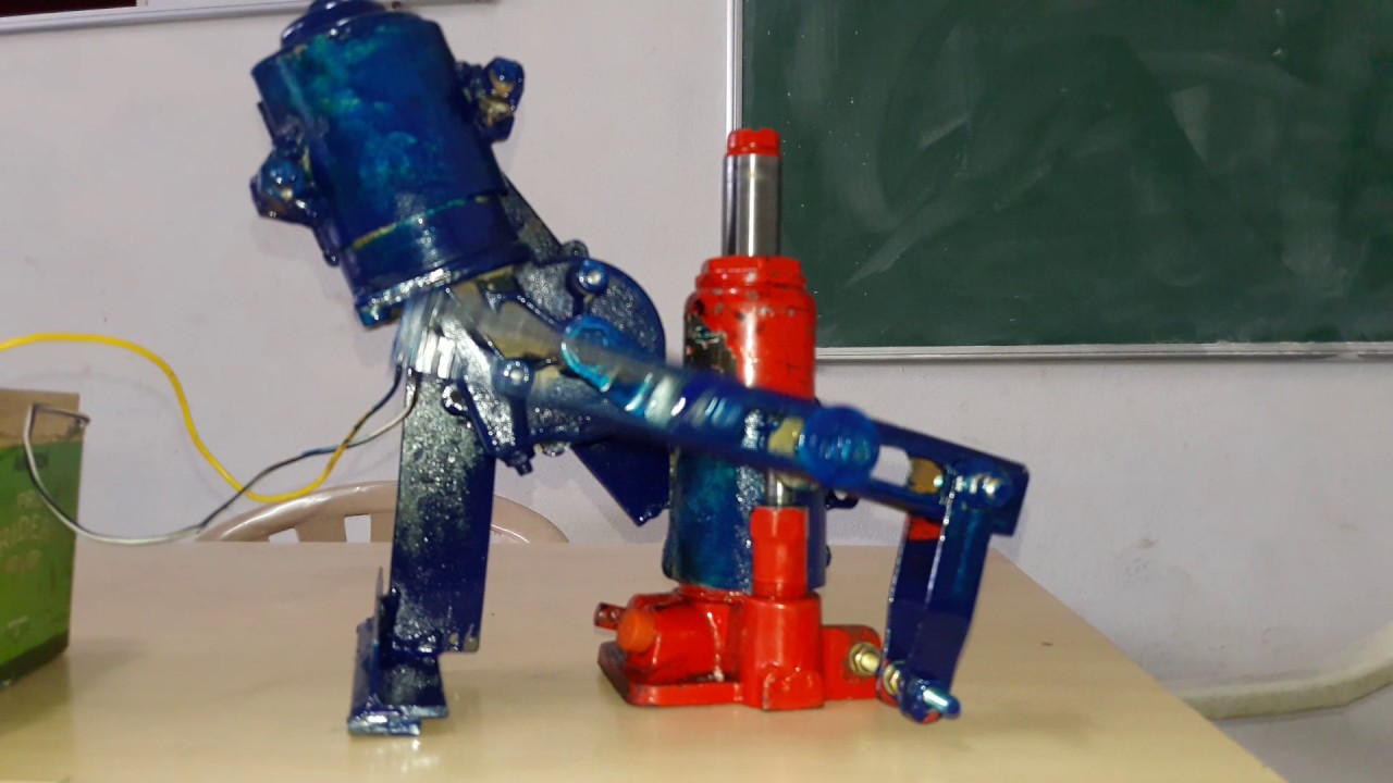 Hydraulic Electric Jack (Mechanical project) - YouTube
