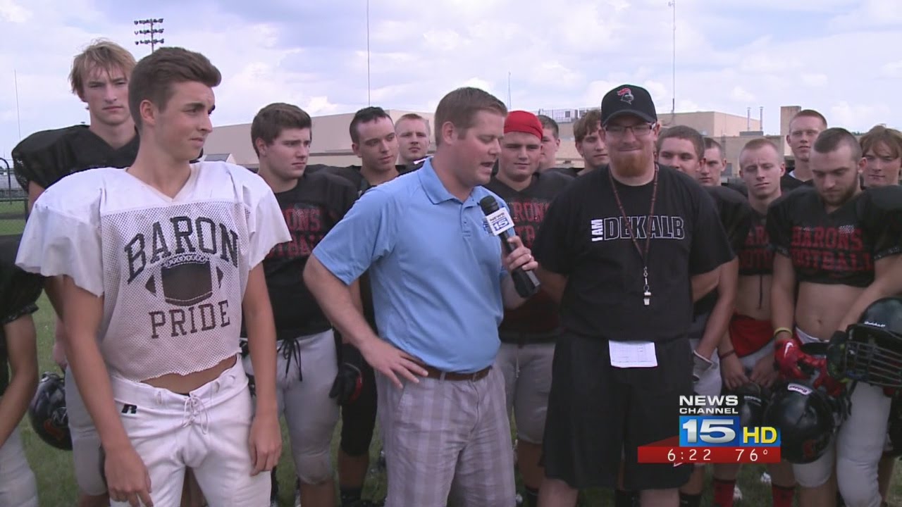 DeKalb Barons football named FWO Team of the Week on WANE 9/2/14. - YouTube