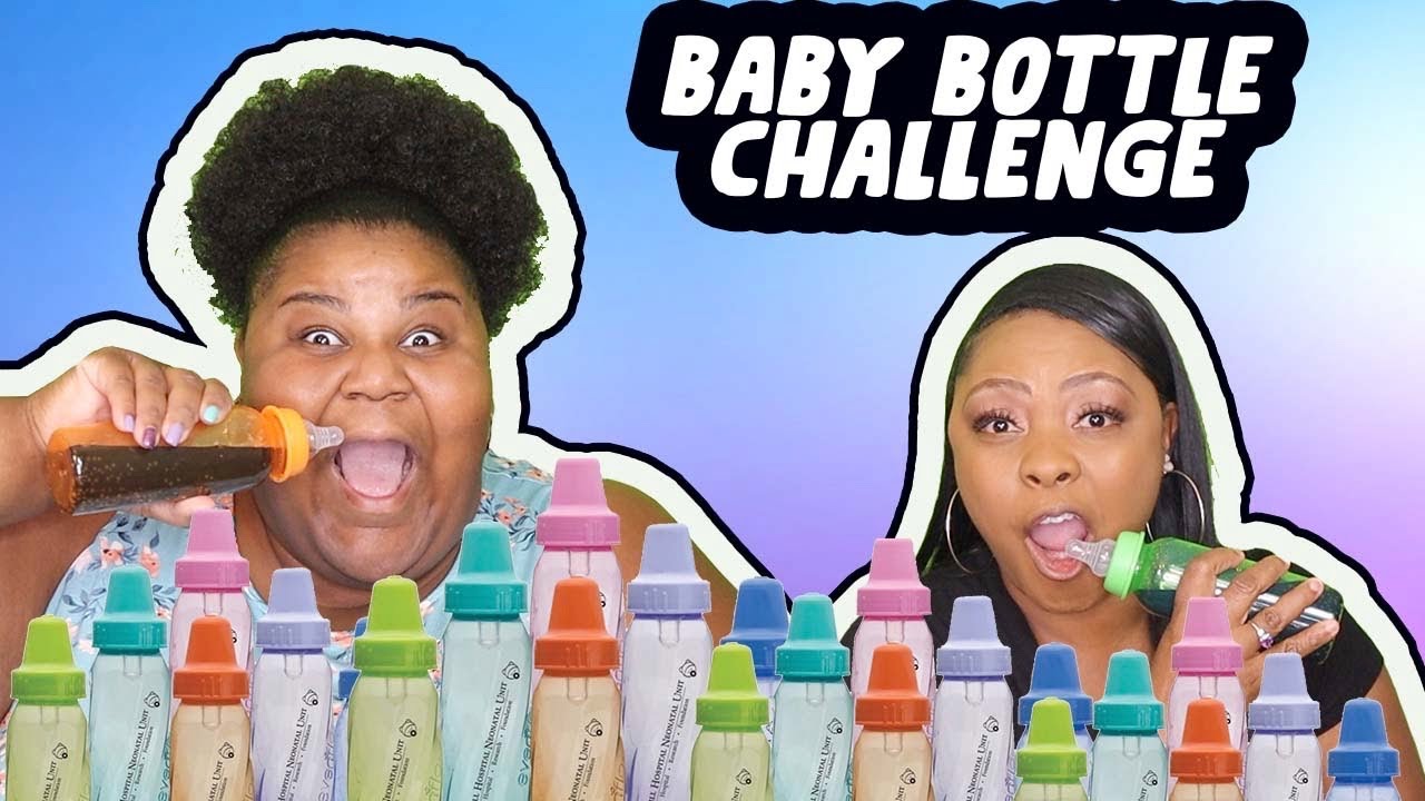 BABY BOTTLE CHALLENGE| prissy p| funny| comedy| what that mouth do ...