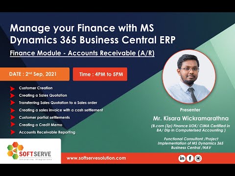 Microsoft Dynamics 365 Business Central - Finance Module - Accounts ...
