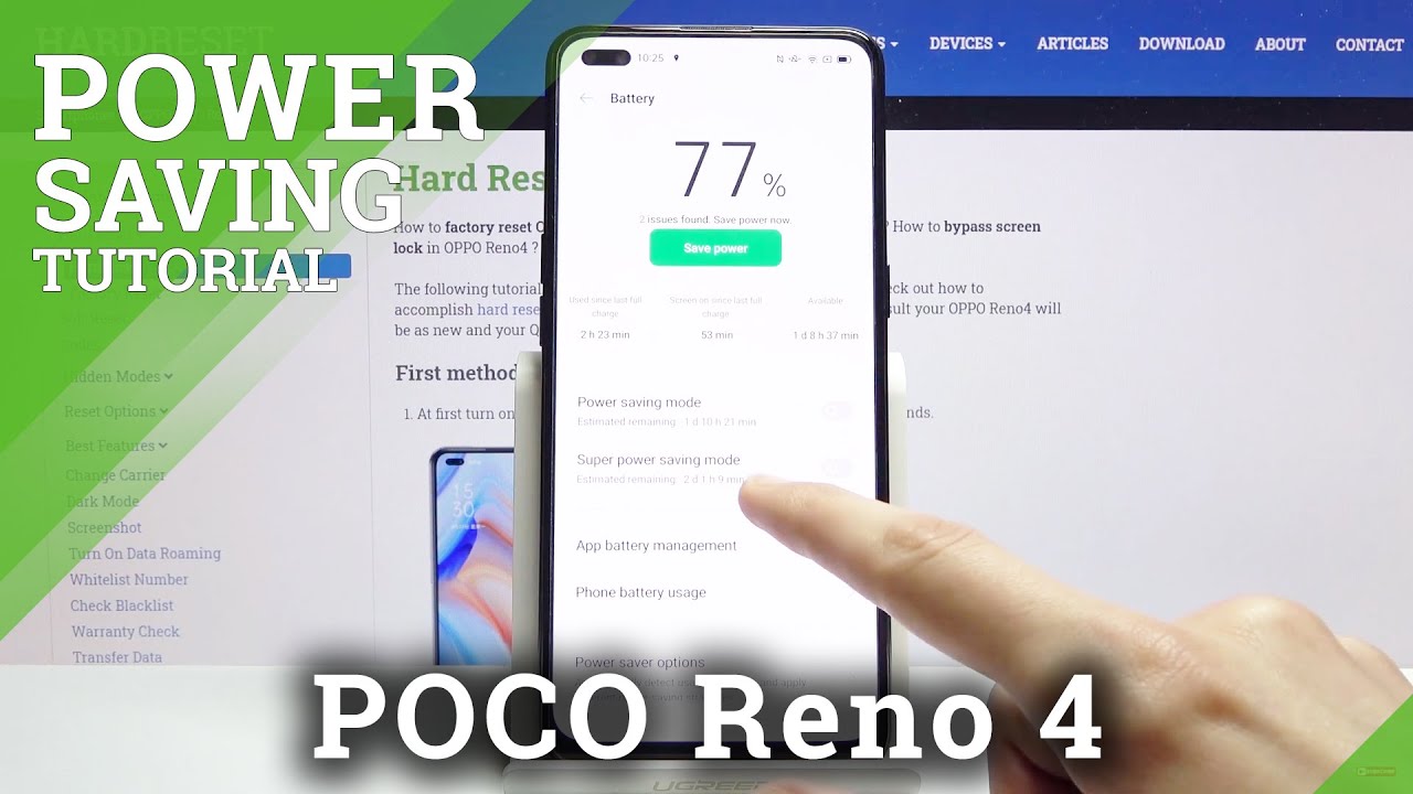 How to Enable Power Saving Mode in OPPO Reno 4 – Extend Battery Life ...