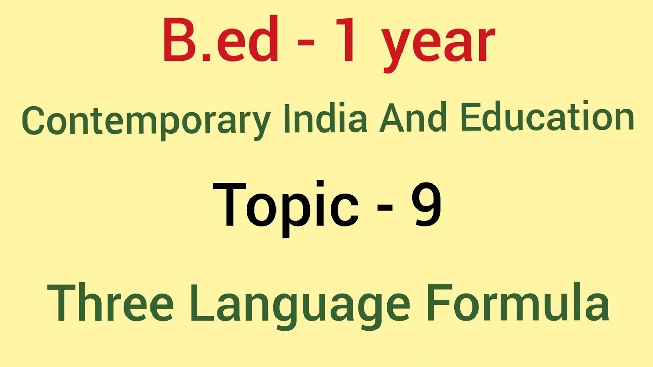 Three Language Formula Topic 9 Contemporary India And Education three-language-formula-topic-9-contemporary-india-and-education