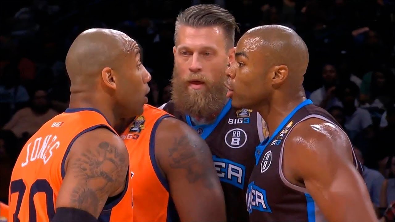 Power vs 3's Company Game Turns Into A Fight | 2018 BIG3 Championship ...