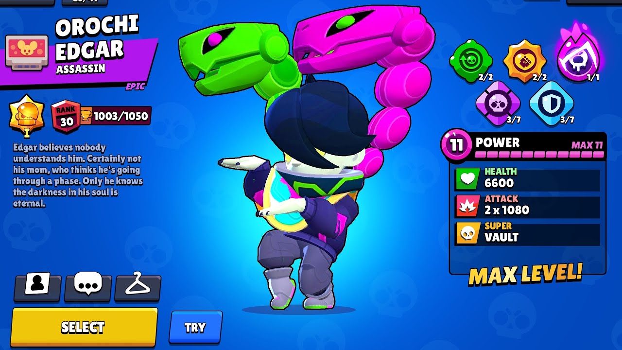 Orochi Edgar Rank 30 In Brawl Ball Fthitsugaya69 Youtube
