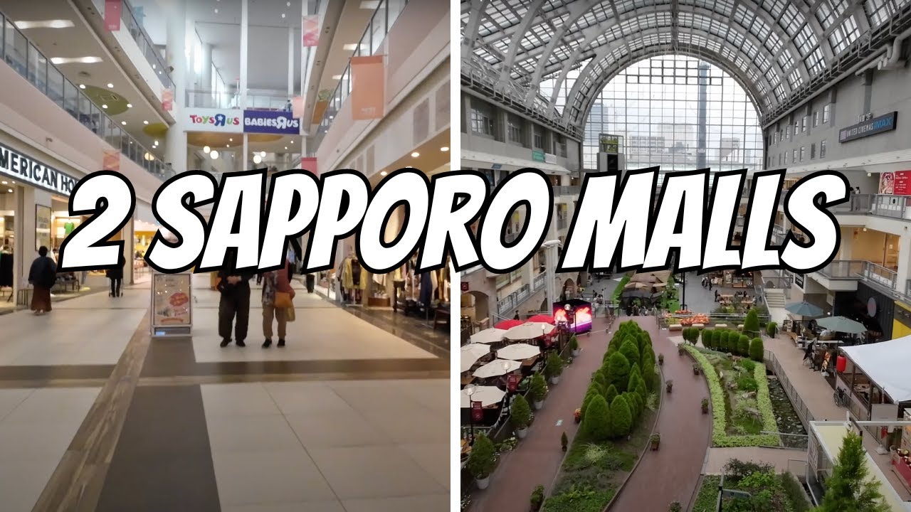 Exploring two different malls in Sapporo, Japan [4K] ASMR - YouTube