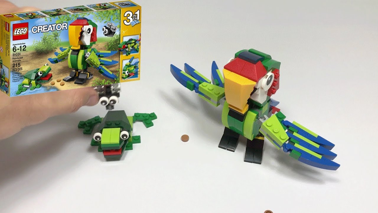 Building the LEGO 31031 Rainforest Animals 3in1 Set - YouTube