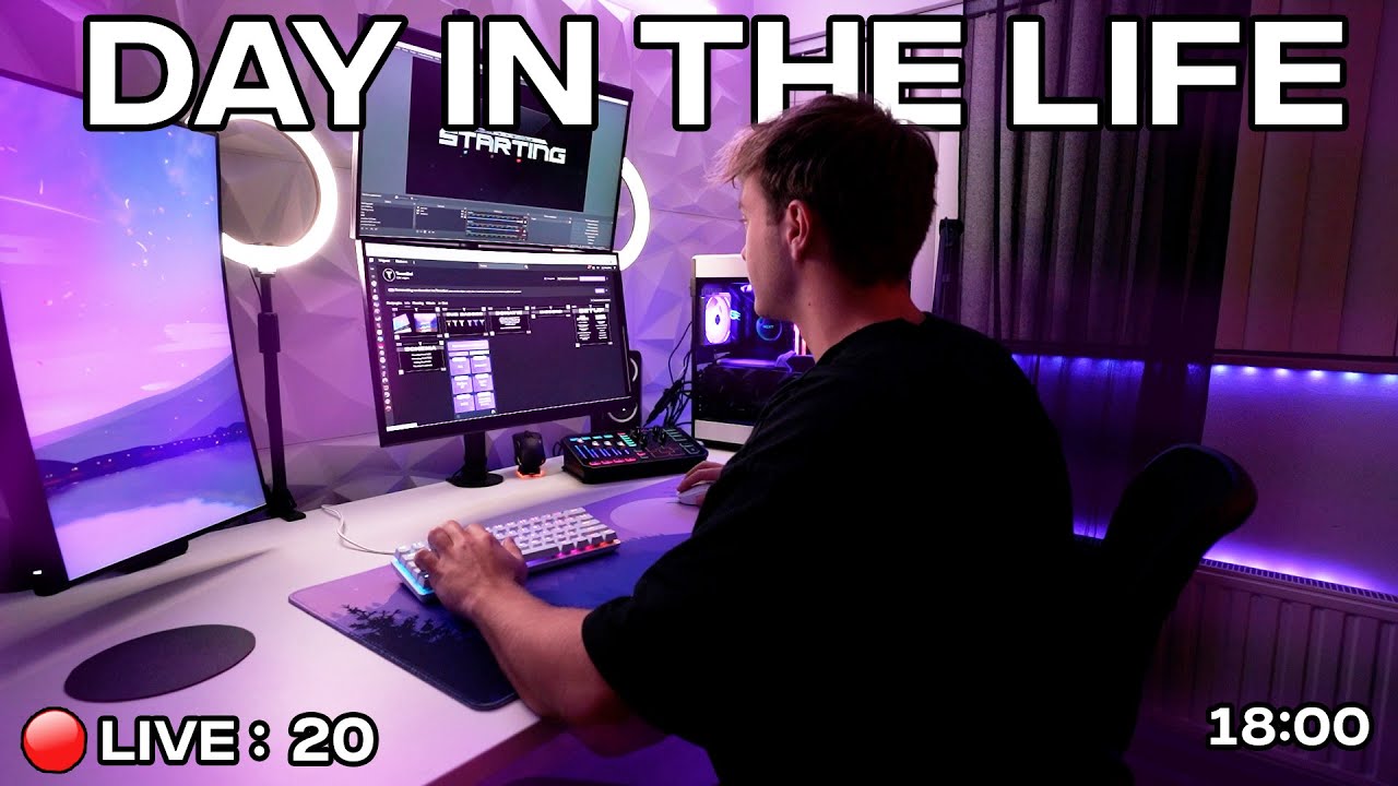 Een dag in het leven van een streamer! - YouTube