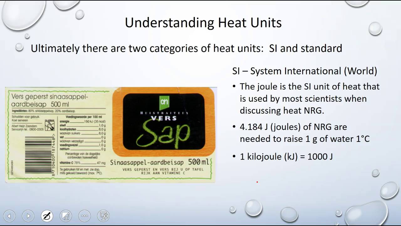 Specific Heat and Units - YouTube