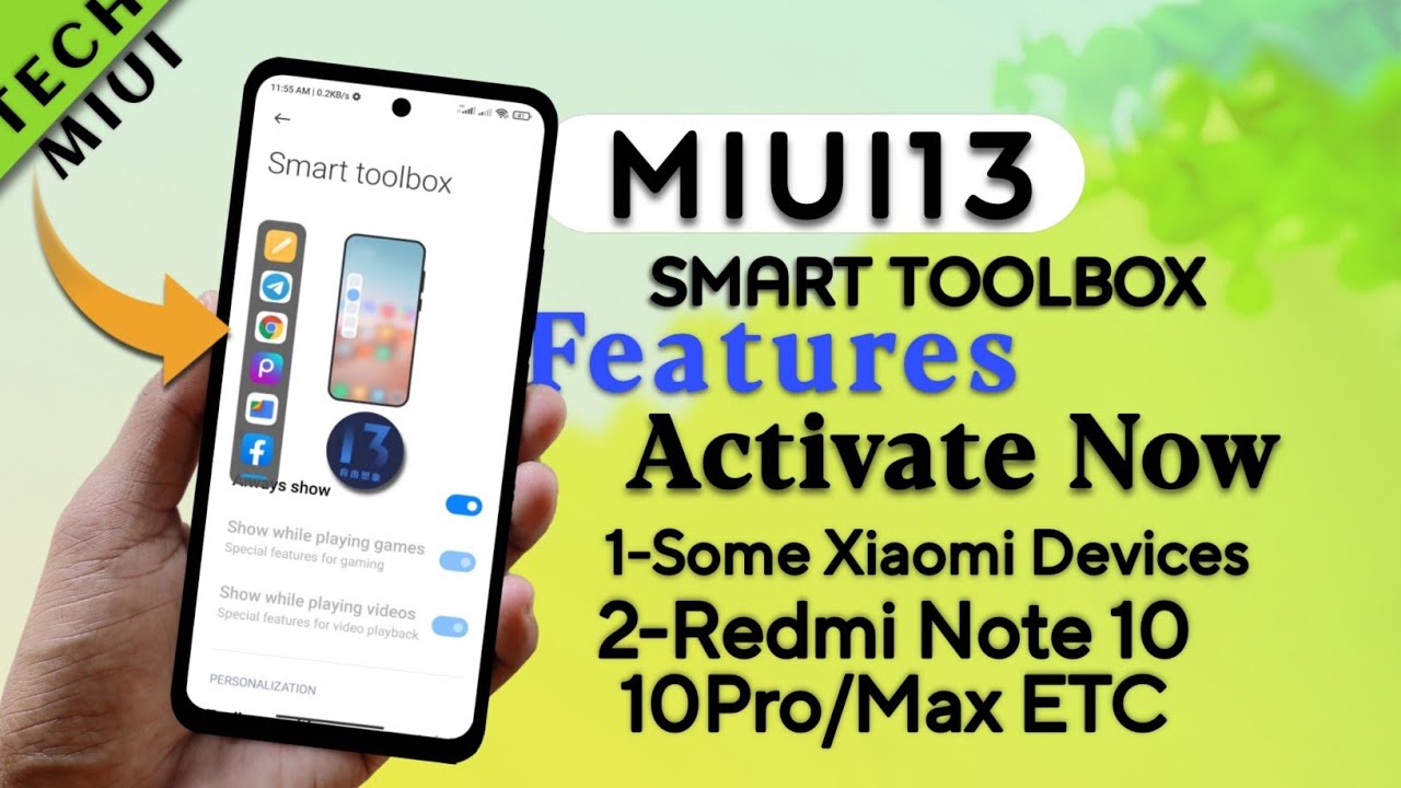 MI Security Update: MIUI 13 New Smart ToolBox Features enable in Any Xiaomi Redmi and POCO ...