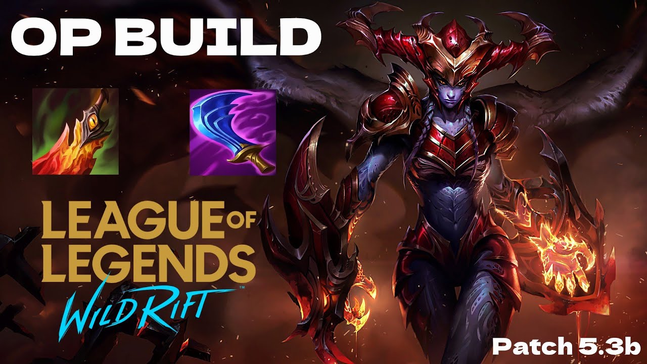 League of Legends Wild Rift Shyvana OP BUILD FR Patch 5.3b - YouTube