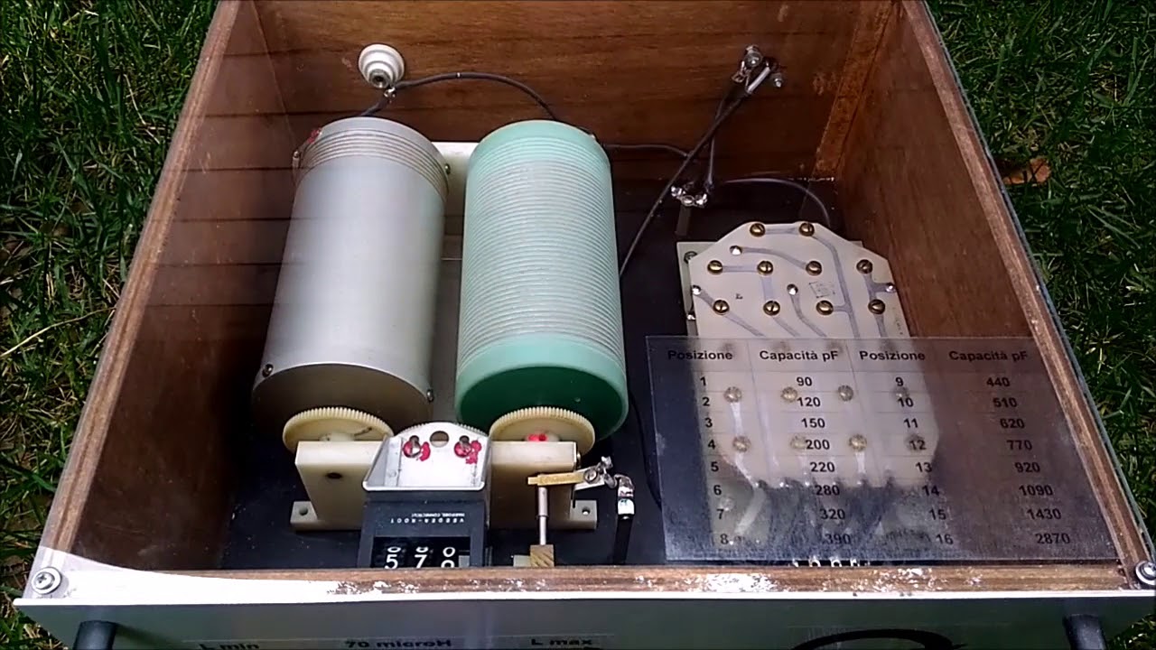 L Tuner Ik2nbu for Medium Wave Wire Antenna - YouTube