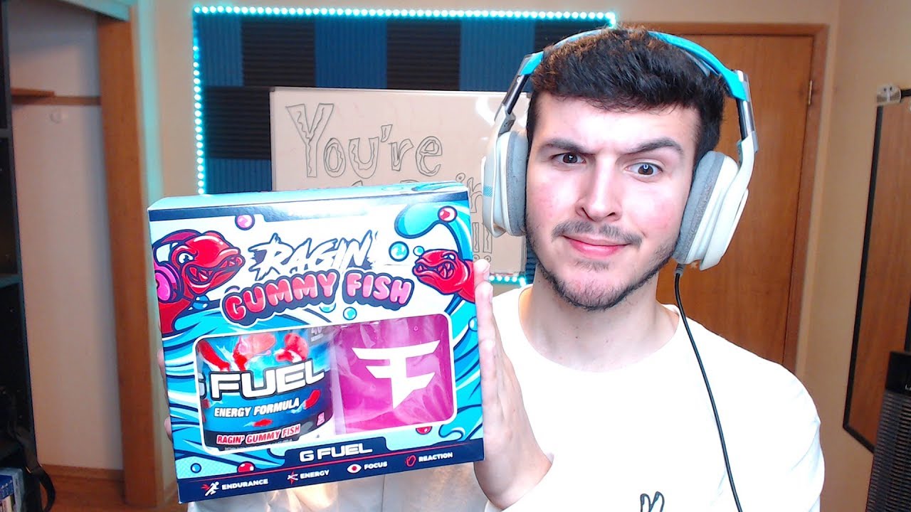 Unboxing Jev's New Ragin Gummy Fish GFuel Flavor - YouTube