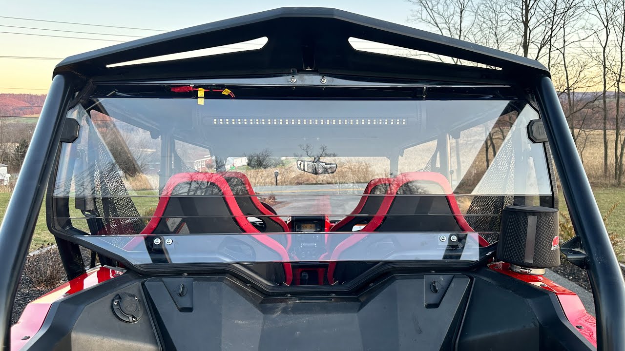 Install & Initial Review Of The SuperATV Rear Windshield For My 2020 ...