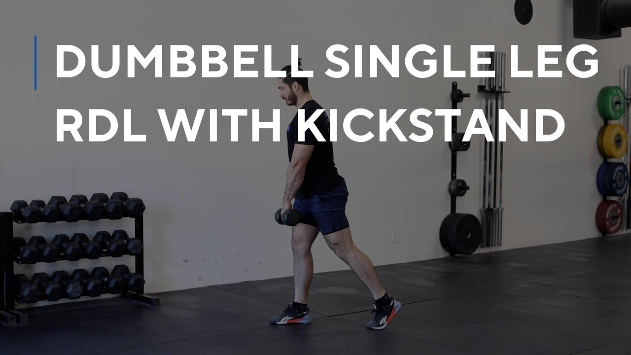 Dumbbell Single-Leg RDL with Kickstand - YouTube