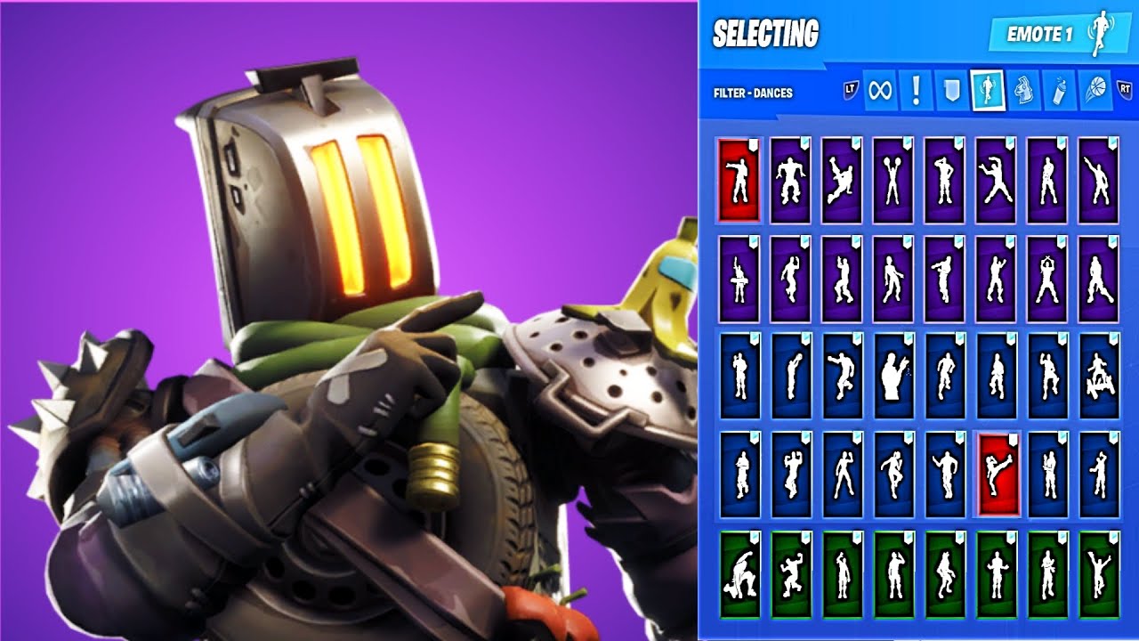 🔥 KITBASH SKIN SHOWCASE WITH ALL FORTNITE DANCES & EMOTES 😱 - YouTube