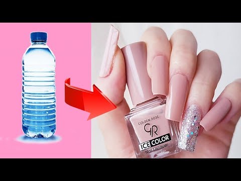 PLASTİK ŞİŞEDEN REKOR SÜREDE TAKMA TIRNAK YAPIMI – EVDE EN UCUZ VE EN KOLAY TIRNAK UZATMA HİLESİ