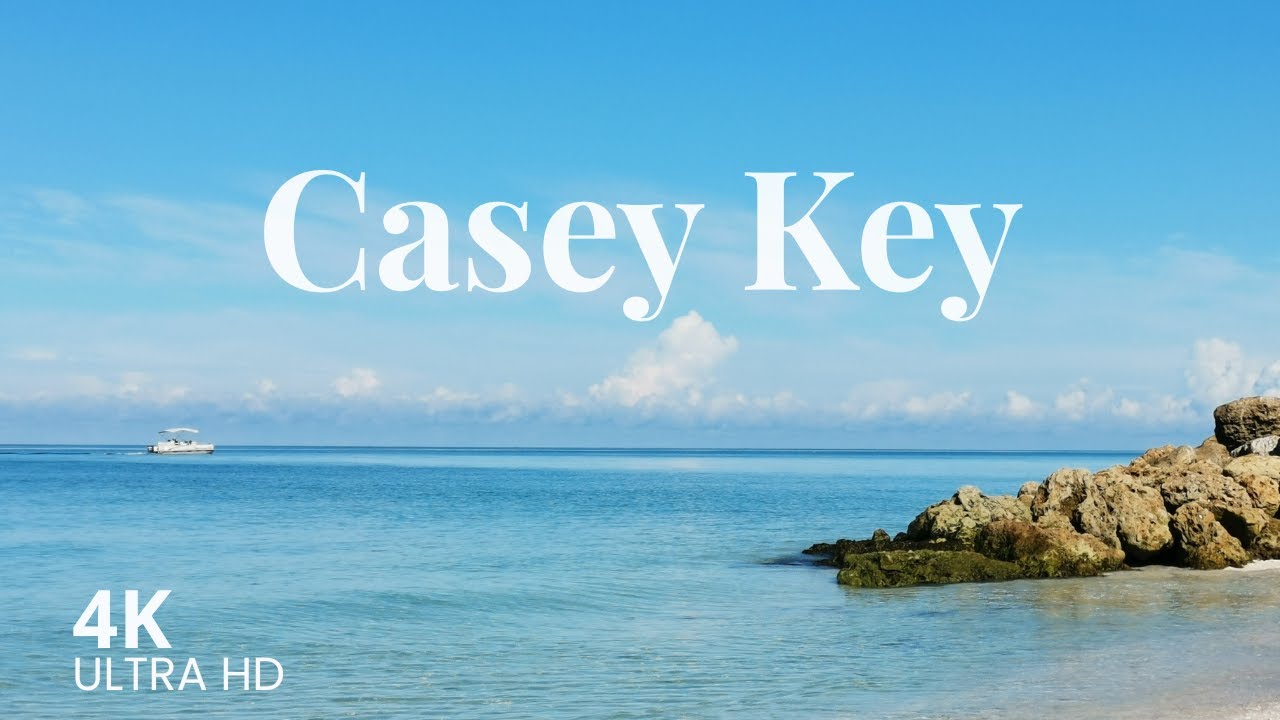 20 min Morning Ocean Tranquility View in Casey Key, Florida, 4K UHD ...