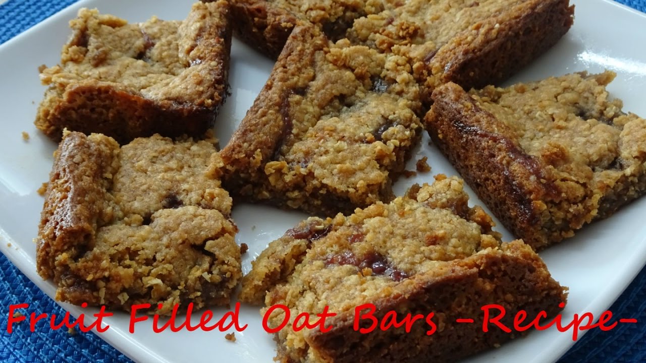 Fruit Filled Oat Bars -Recipe- | Ep #26 - YouTube