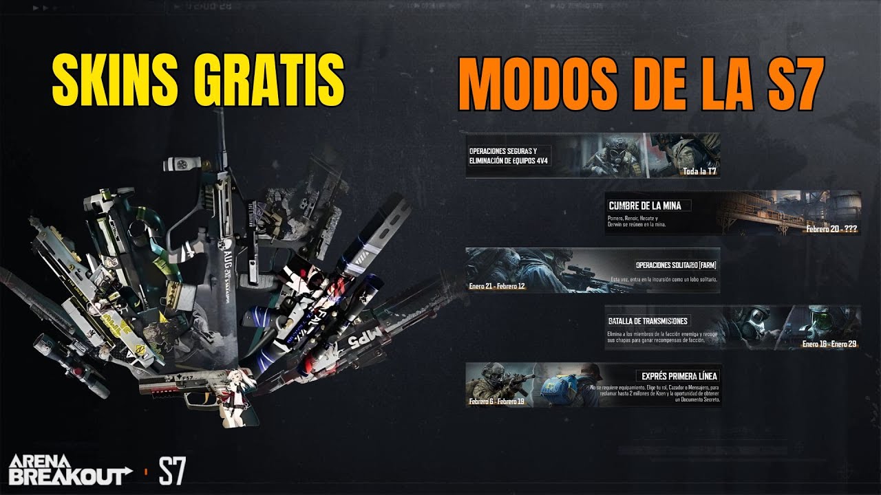 Skin Gratis Y Modos De La S7 - Arena Breakout S7 - YouTube