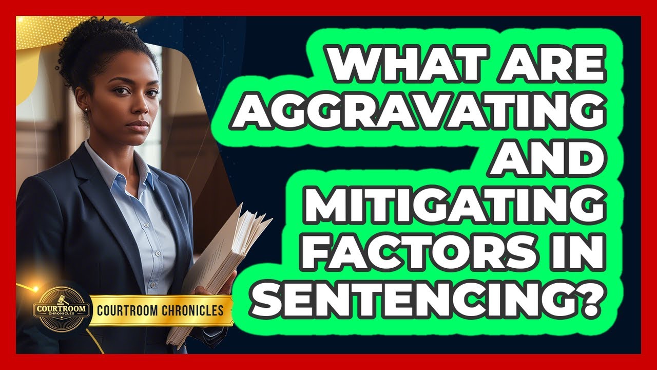 What Are Aggravating And Mitigating Factors In Sentencing? - Courtroom ...