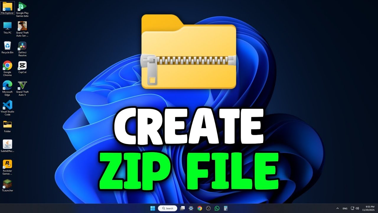 How To Create ZIP Files On Windows PC/Laptop (2025) - YouTube