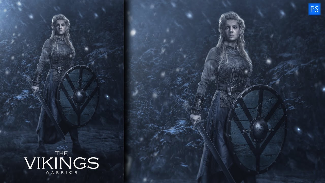 Photoshop Tutorial - The Vikings | Photo Manipulation tutorial | ( Free ...