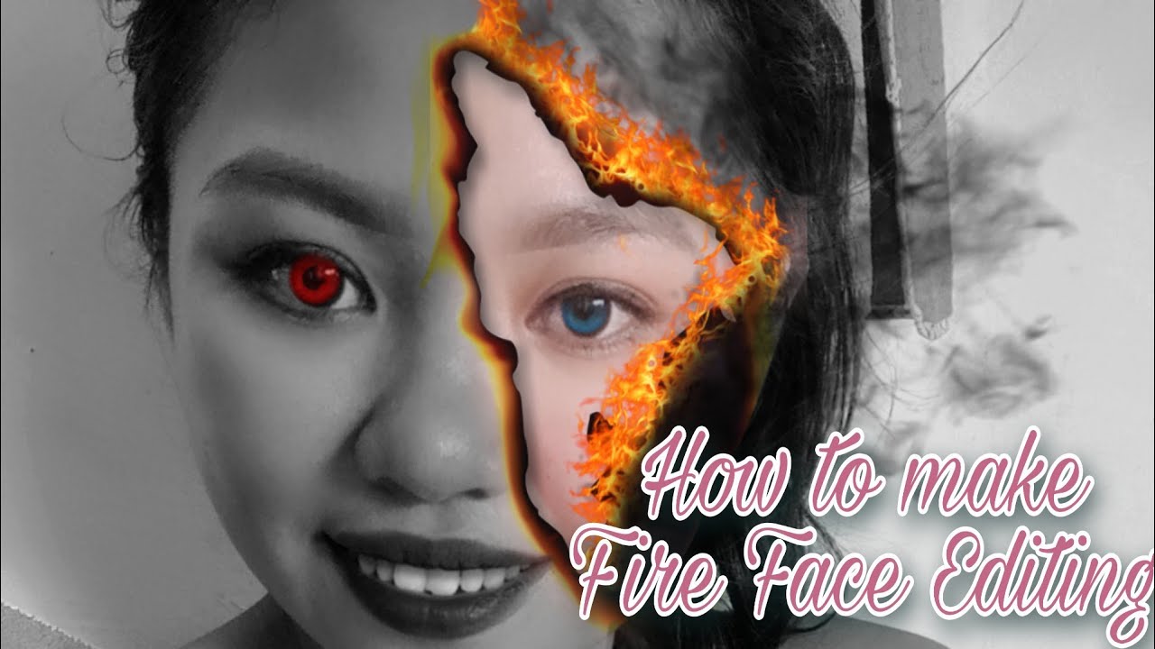HOW TO MAKE FIRE FACE EDITING | PICSART EDITING | USING MOBILE PHONE ...