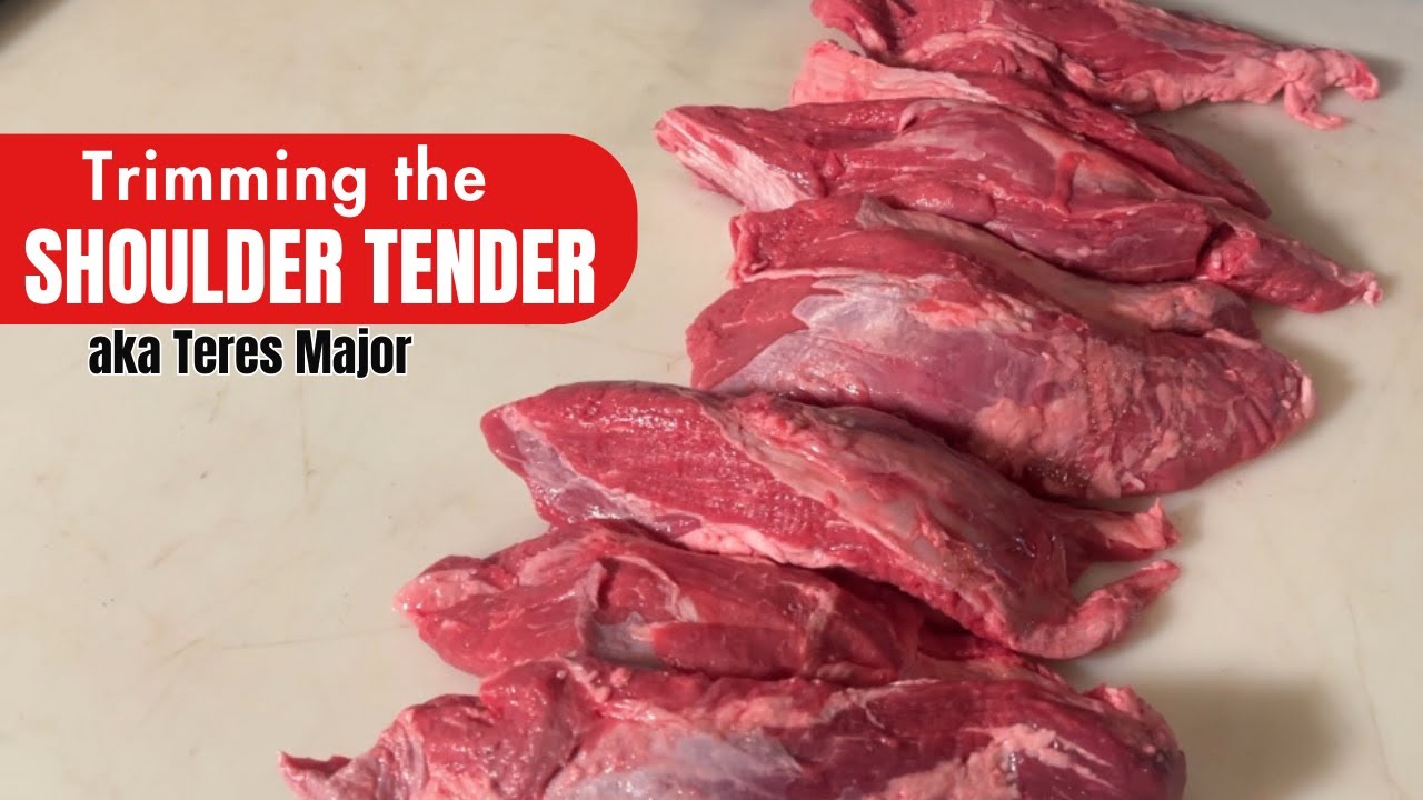 Trimming up Teres Major Steaks | Professional Butcher - YouTube