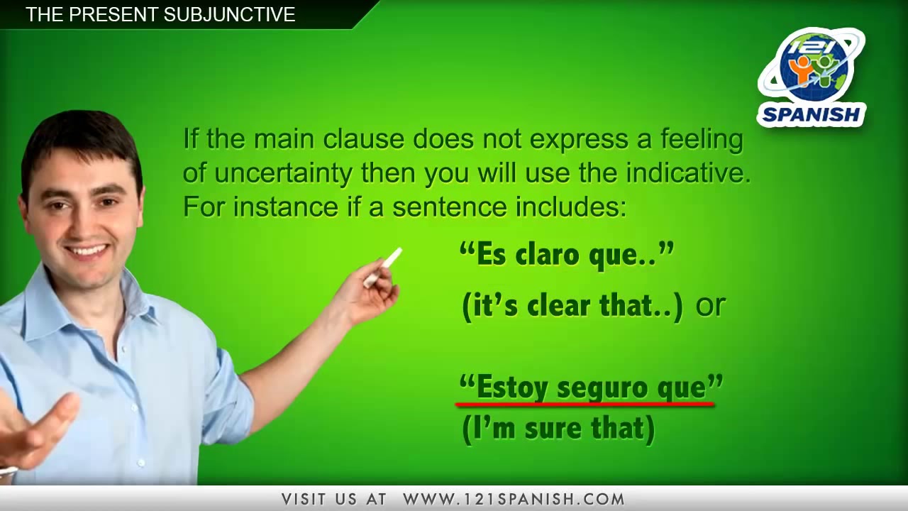 Learn The Spanish Present Subjunctive Presente Del Subjuntivo En learn-the-spanish-present-subjunctive-presente-del-subjuntivo-en