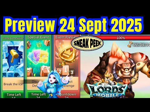 Lords Mobile – 24 September 2025 Update: New packs, events & monsters ...