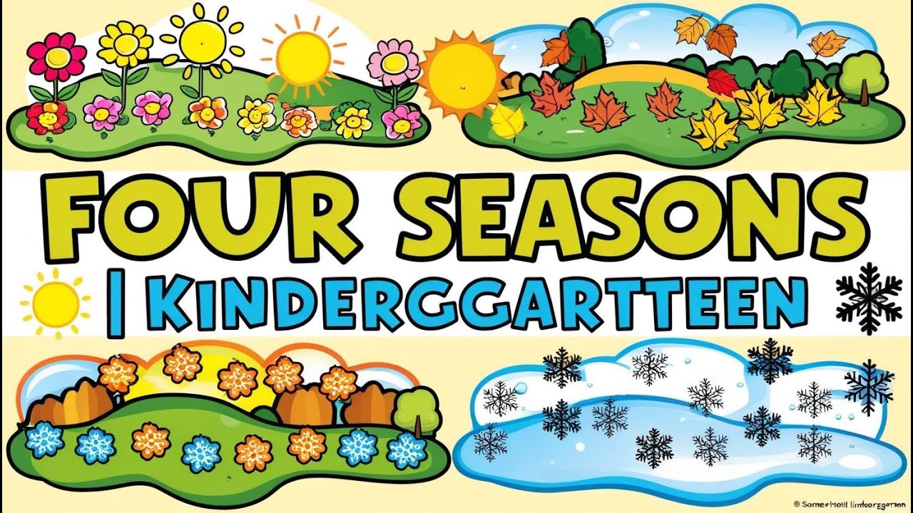 Four Seasons for Kids | Learn Four Seasons Names in English | Fun ...