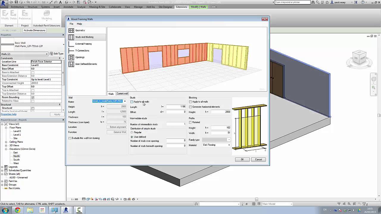 Stud Wall Framing - YouTube